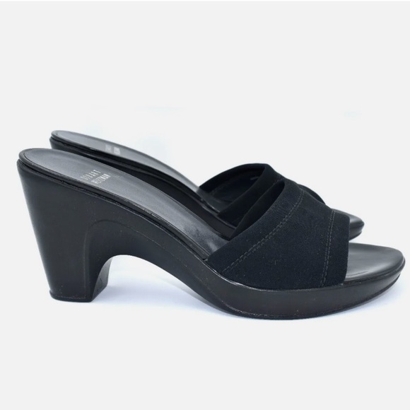 Stuart Weitzman | Shoes | Stuart Weitzman Black Platform Wedge Slide ...